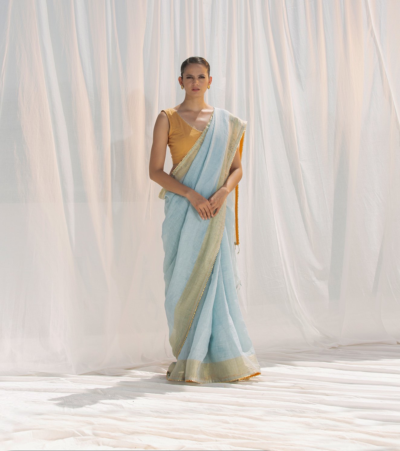 Shop Khara Kapas Designer Sarees for Women | Shop Cult Modern