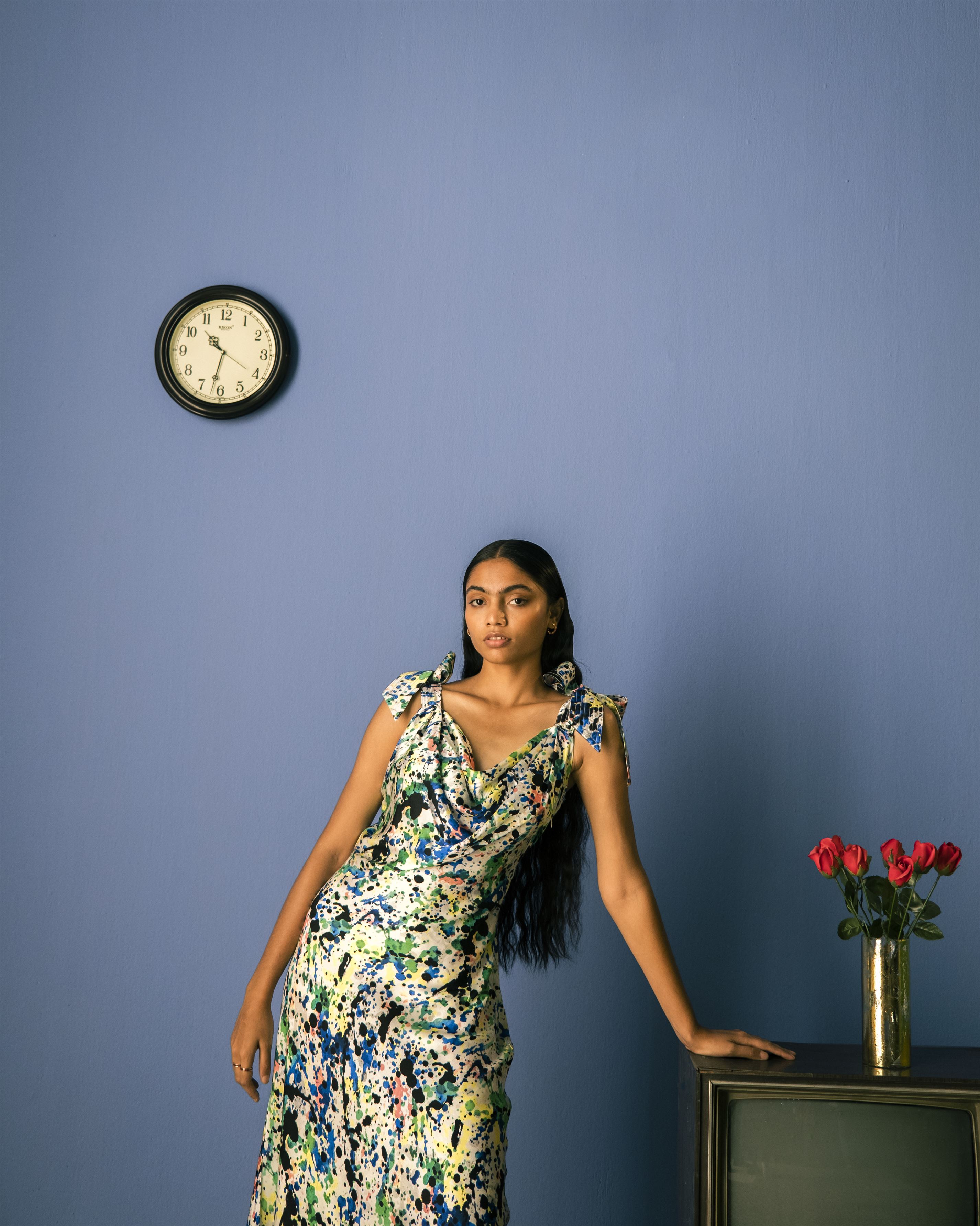 Shop Dotted Print Knot Dress by Studio Rigu | Shop Cult Modern