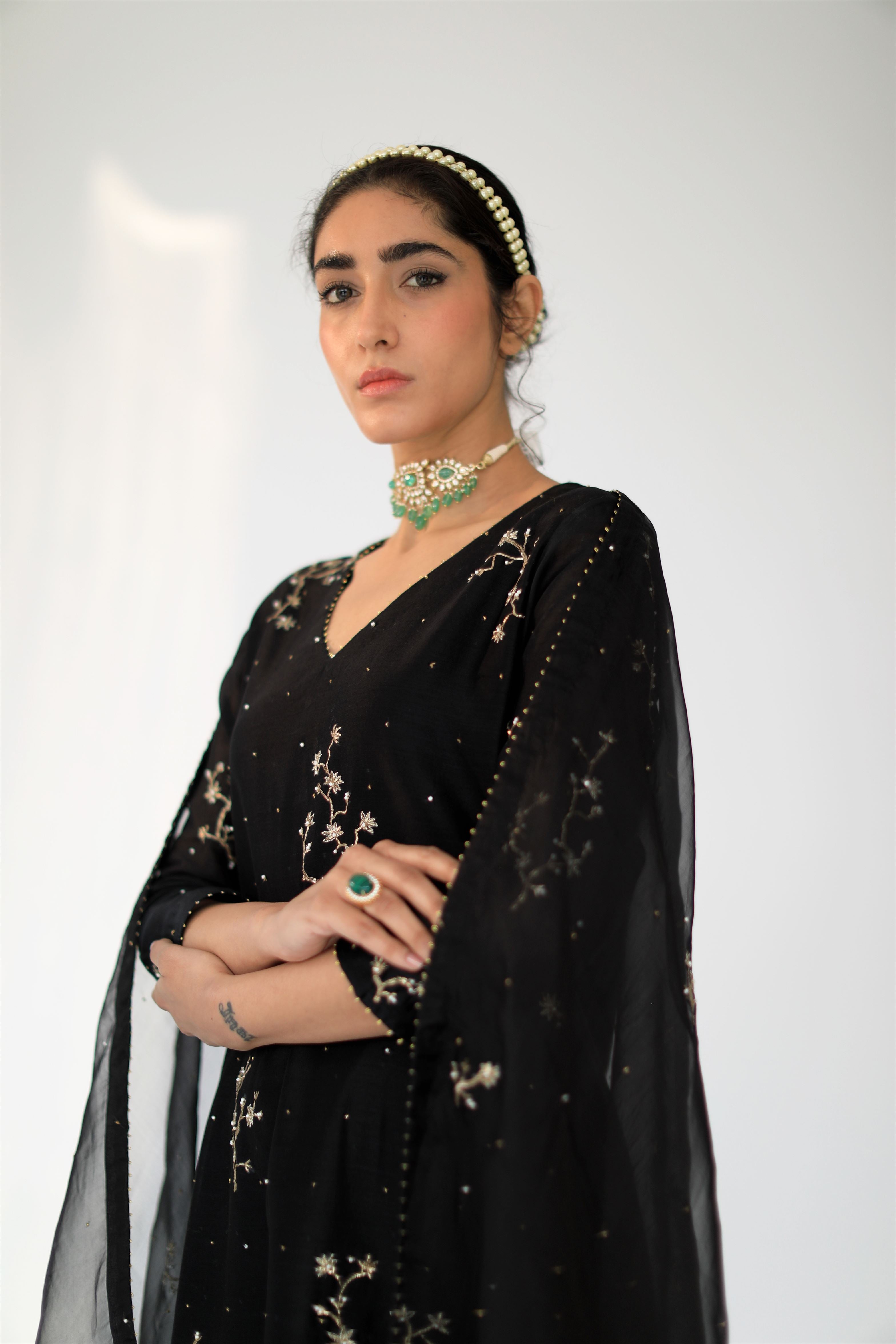Shop Black Kurta Set Dress by Shikha Mehta | Shop Cult Modern